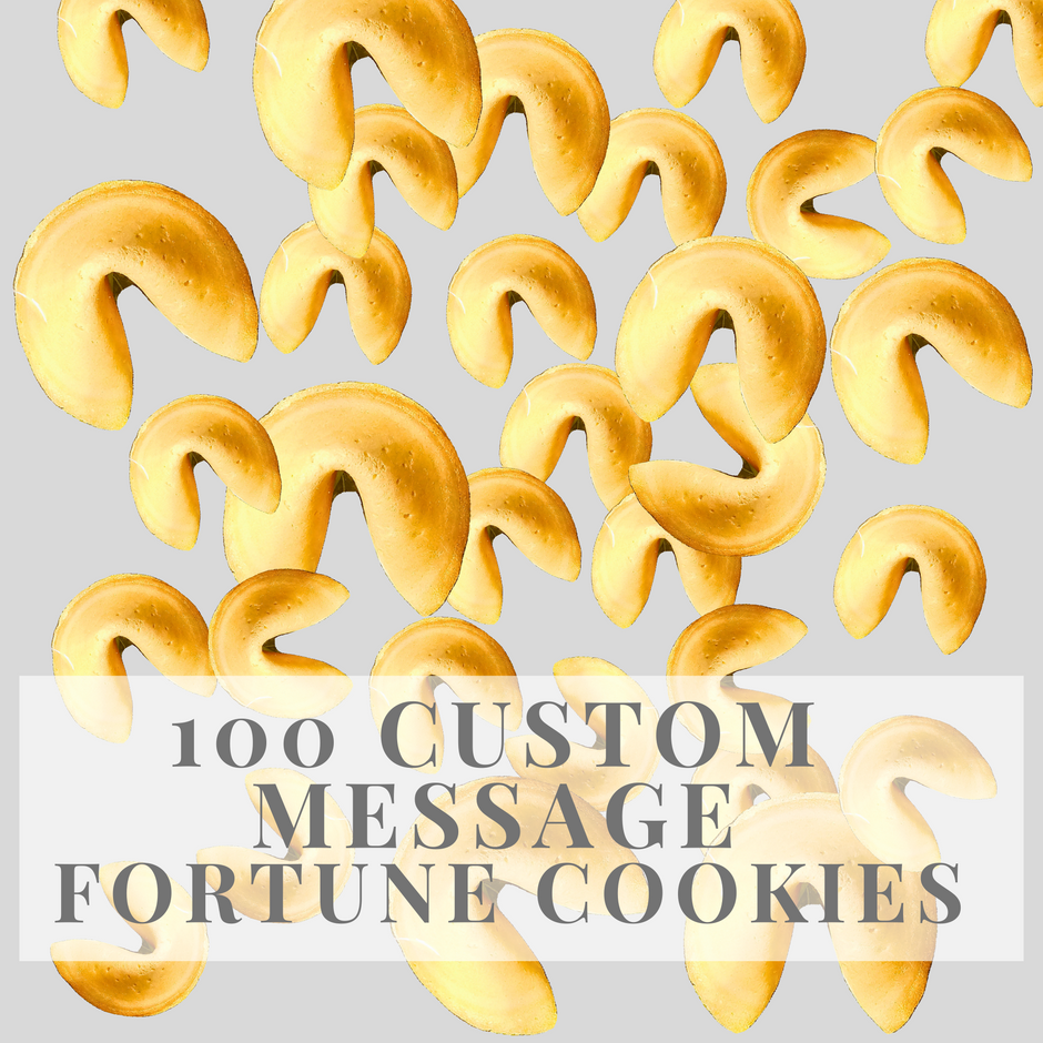 Personalised Custom Message Fortune Cookies – Lithuanian Treats