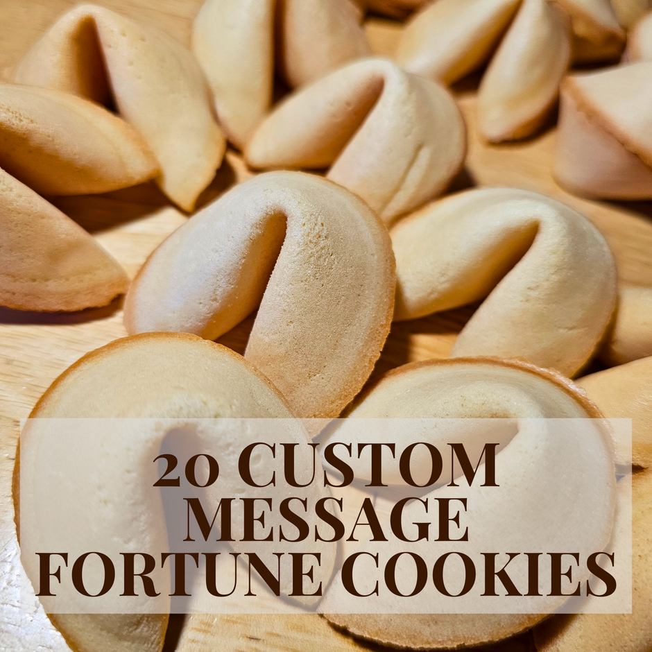 Personalised Custom Message Fortune Cookies – Lithuanian Treats